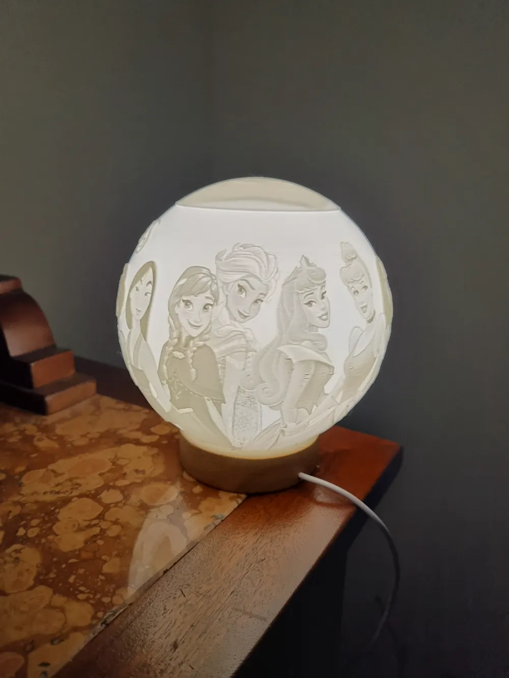 Disney Princess LED Lamp by VE3D MakerWorld: Download Free 3D Models