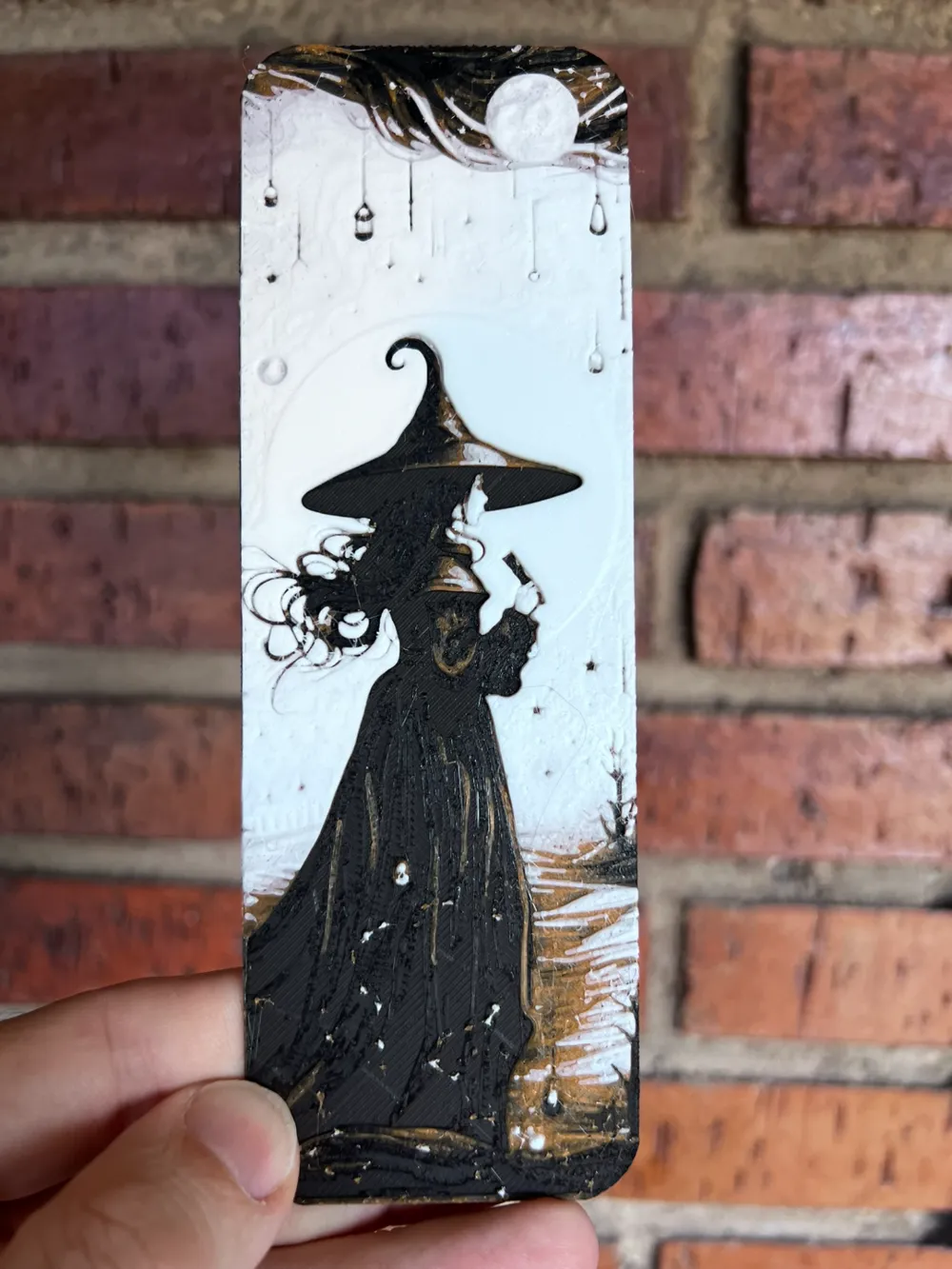 Set 4 bookmarks Witch halloween hueforge by Mysstra hueforge 3Dart ...