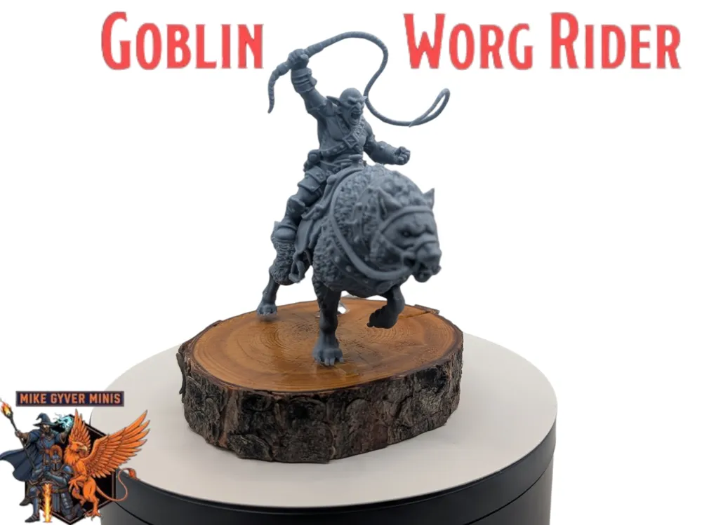 Goblin Worg Rider - MGM Print-Ready Mini - Free 3D Print Model - MakerWorld