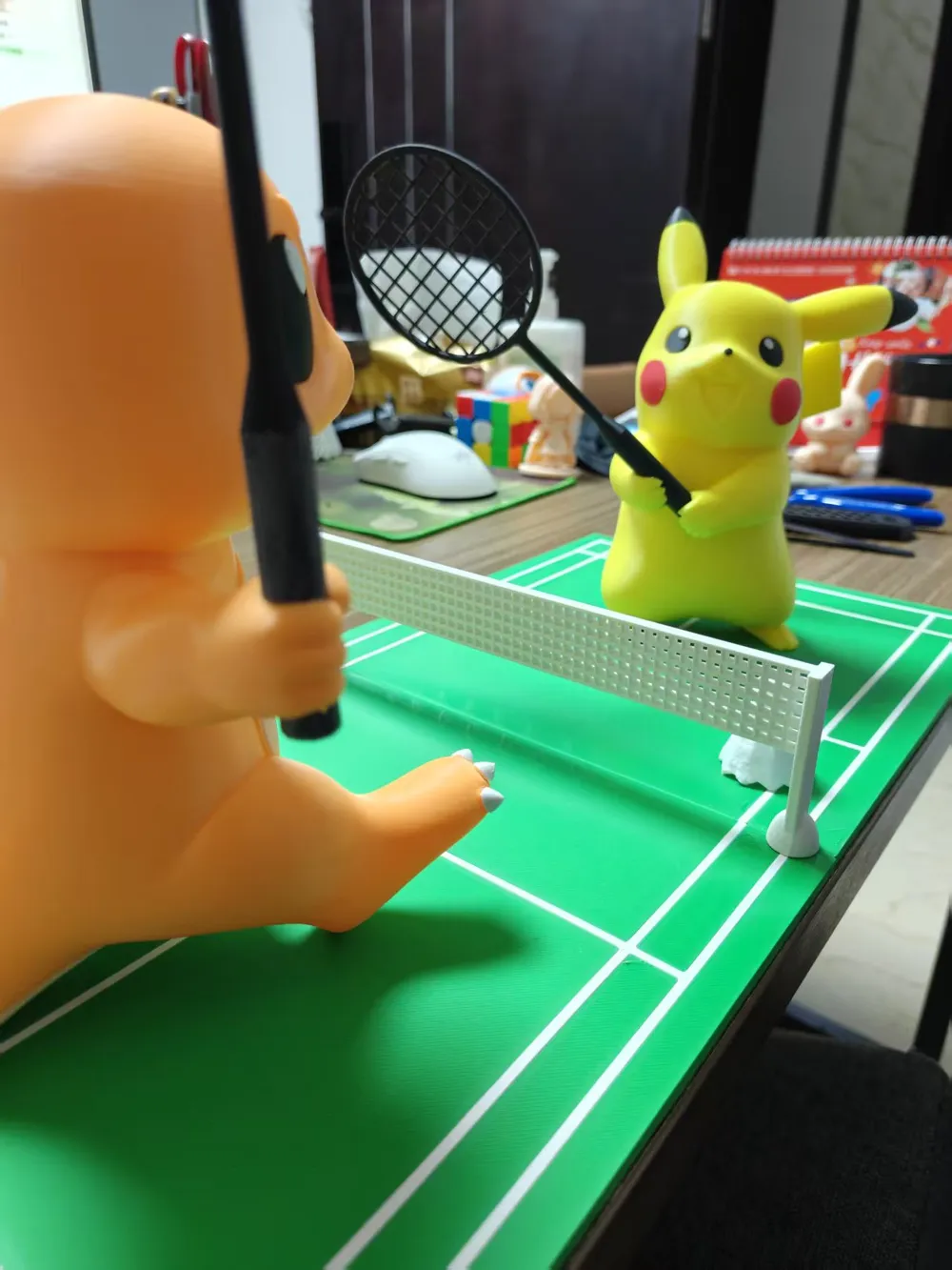 Pikachu, Pikachu playing badminton, Pokemon, Electric mouse - Free 3D ...