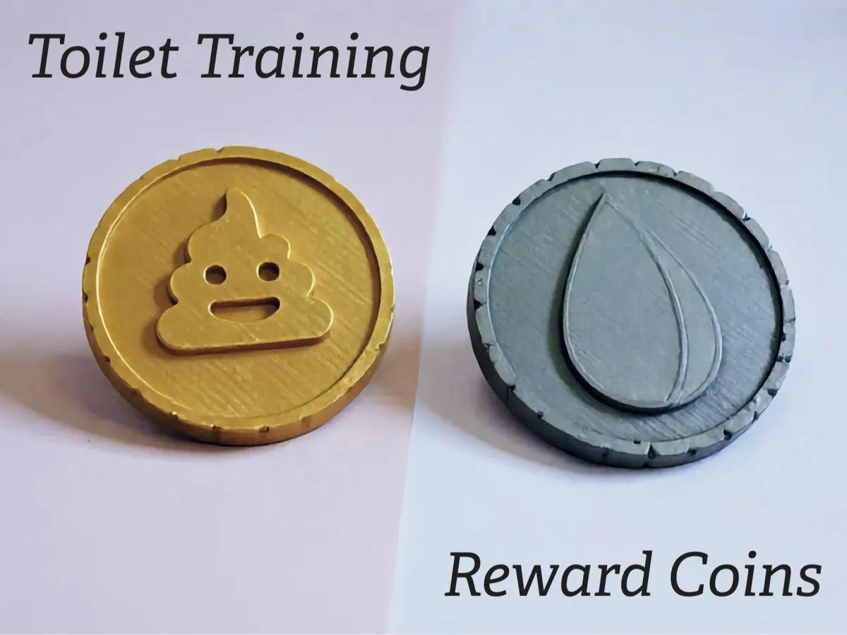 Toilet Training Reward Coins - Free 3D Print Model - MakerWorld