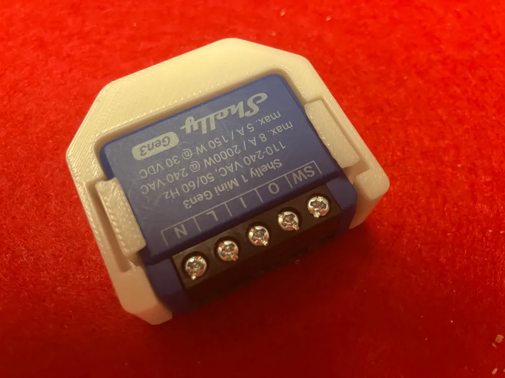 New Shelly Plus Adapter for DIN Rail Mounting Remixed by drego - MakerWorld