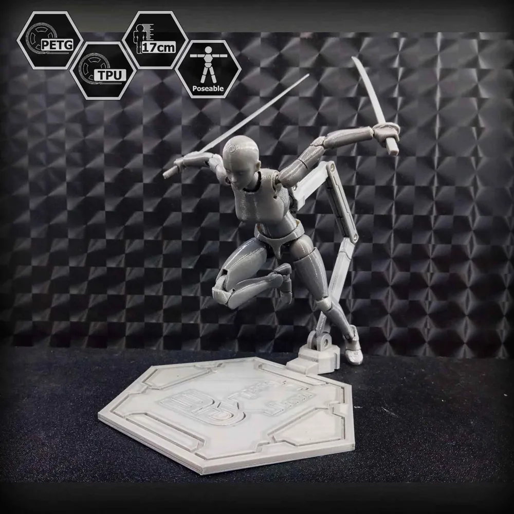 1/10 Scale TPU Articulated Action Figure E.V.A 02 - Free 3D Print Model ...