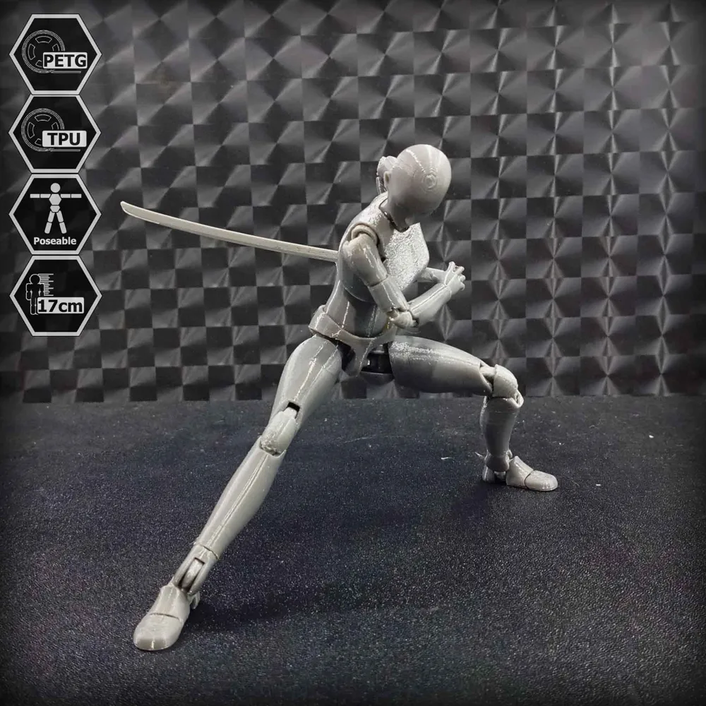 1/10 Scale TPU Articulated Action Figure E.V.A 02 - Free 3D Print Model ...