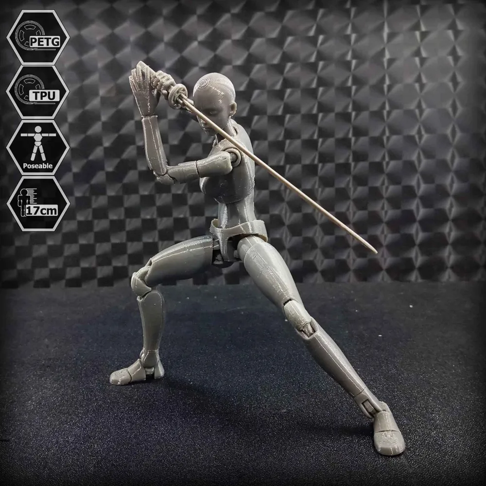 1/10 Scale TPU Articulated Action Figure E.V.A 02 - Free 3D Print Model ...