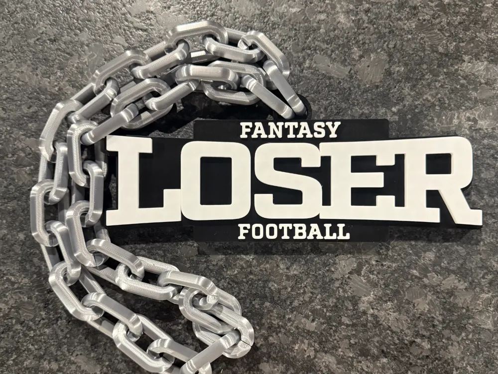 Fantasy Football Loser Turnover Chain by HYP3DTurnover Chains MakerWorld: Download Free 3D Models