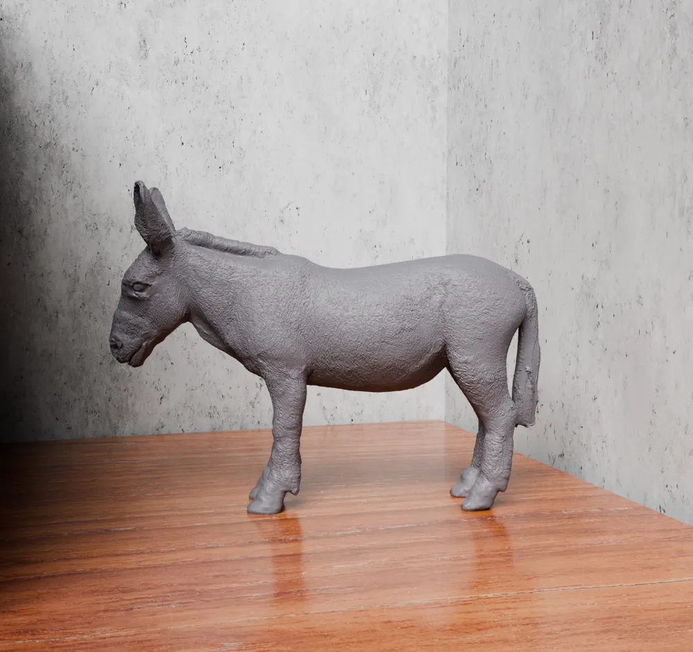 Donkey (high detail) - Free 3D Print Model - MakerWorld