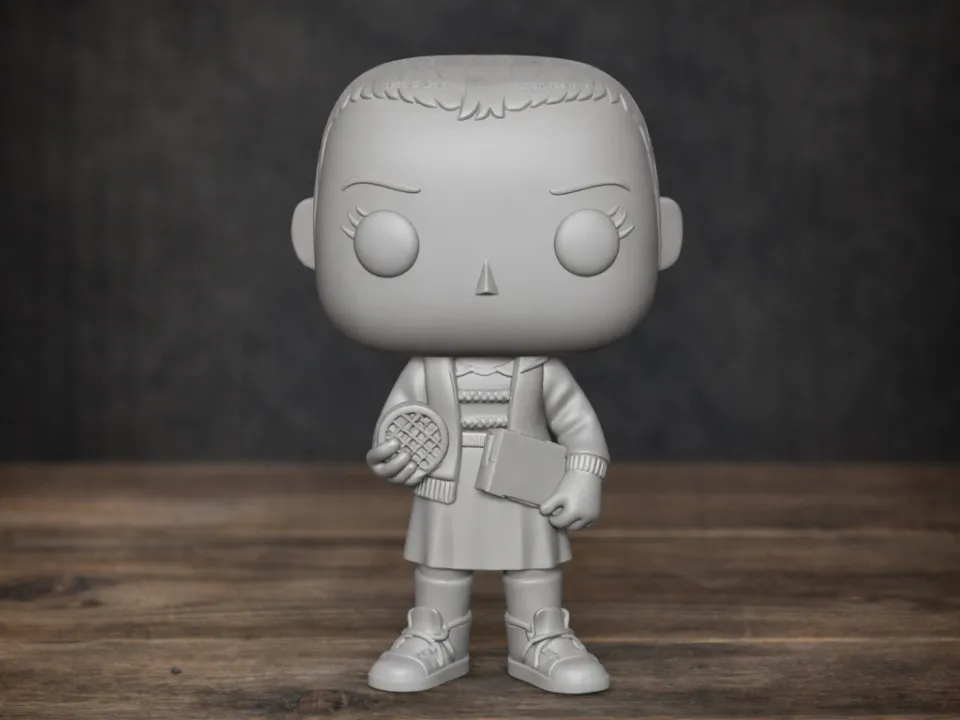 Stranger Things - Eleven med Egoo Chibi-figur - Gratis 3D utskrifts ...
