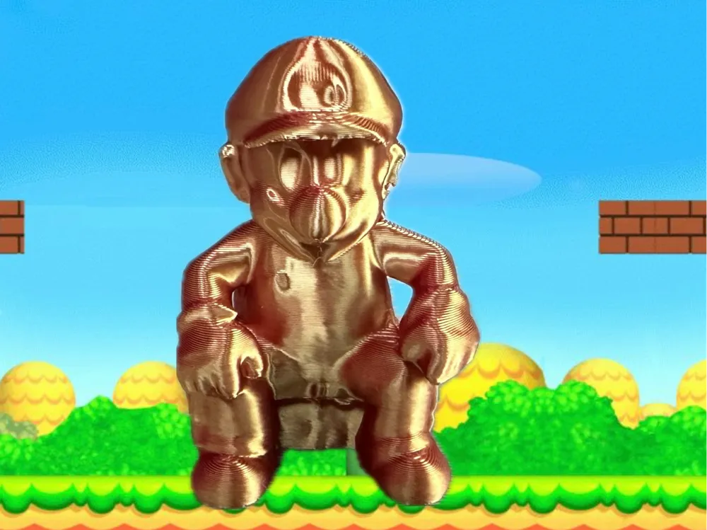 Sitting Super Mario by 3DcrabiMakerWorld: Download Free 3D Models
