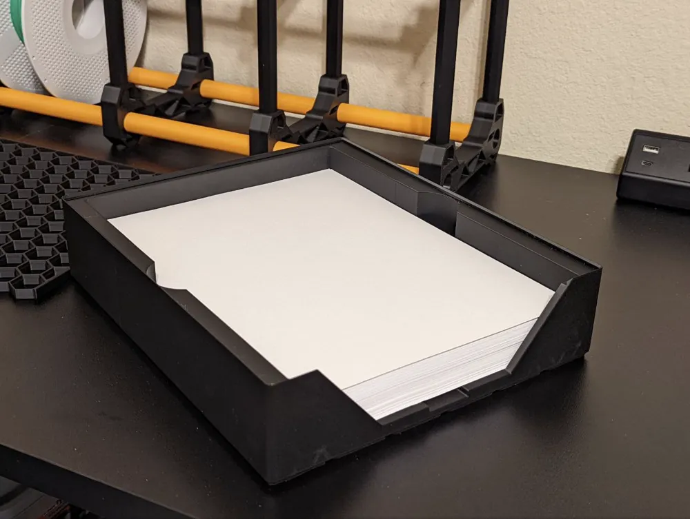 Gridfinity Letter Sized (8.5x11) Paper Tray Bin by Cable MakerWorld ...