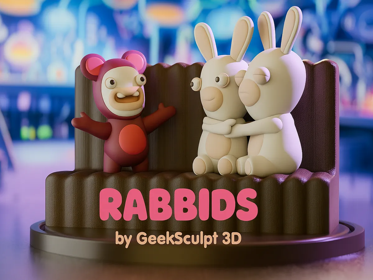 Raving Rabbids Figurines – Collectible Sculpture - Free 3D Print Model ...