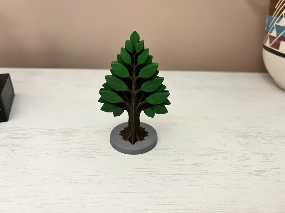 Tree with Flat Leaves - Free 3D Print Model - MakerWorld