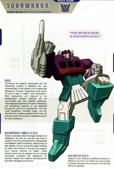 Transformers Cassette Warrior: Ravage and Laserbeak Combination by ...