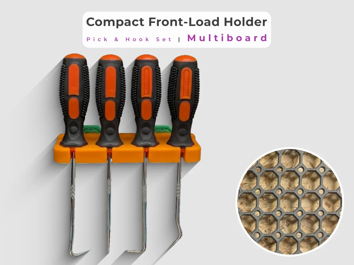 Compact Front-Load Pick Holder for Multiboard - Free 3D Print Model ...