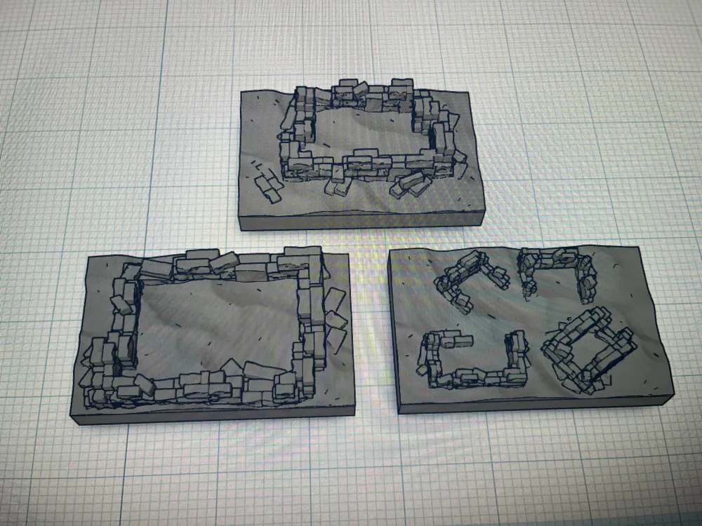 Ruins for Frostpunk boardgame - Free 3D Print Model - MakerWorld