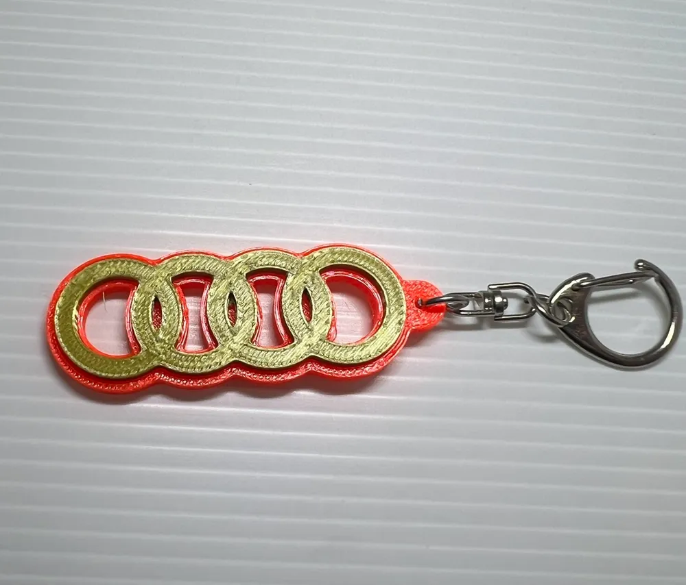 audi logo keychain by ricky - MakerWorld