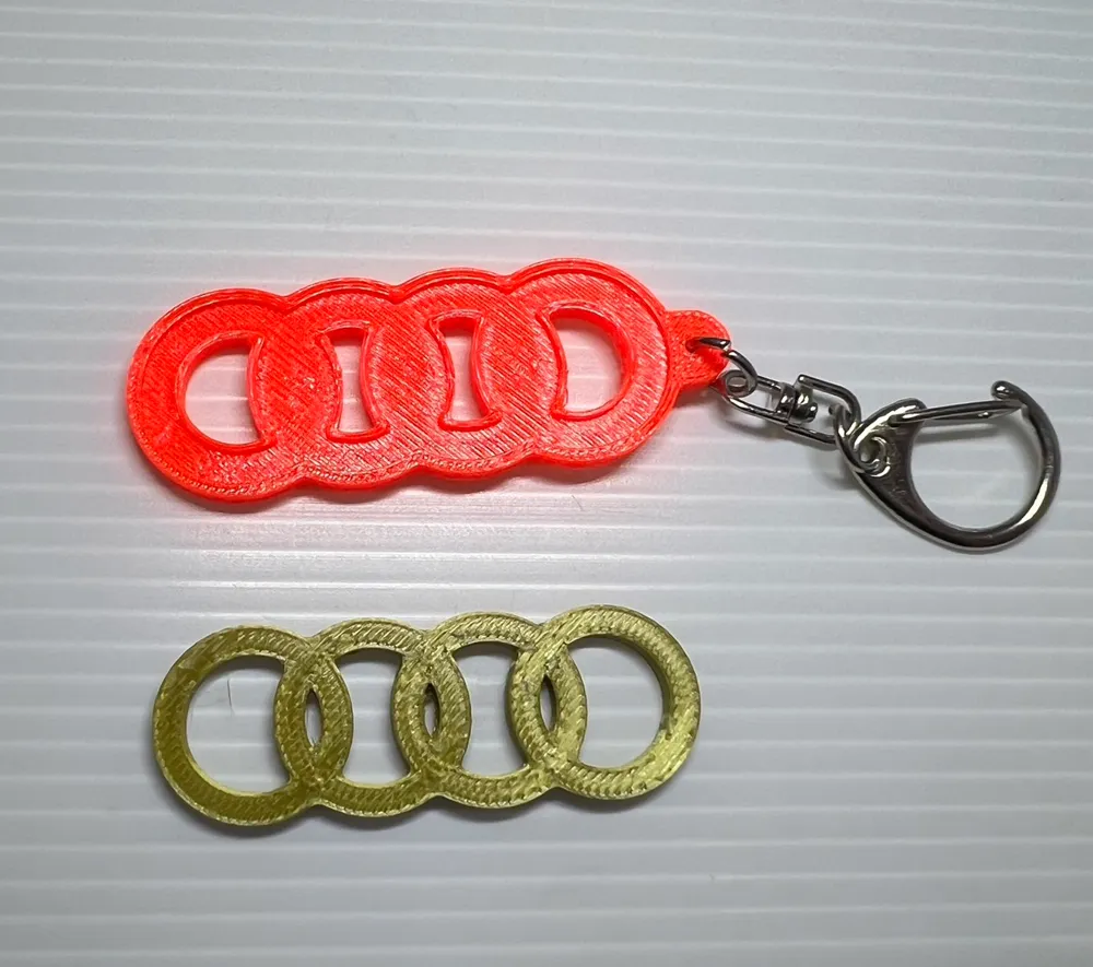 audi logo keychain by ricky - MakerWorld