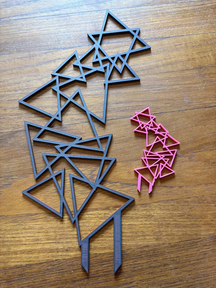 modern plant support trellis made up of triangles by Plantor&Krukor ...