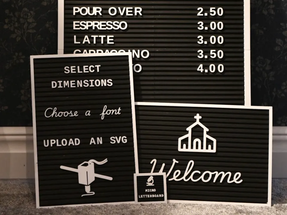 Letter Board and sign board Maker - Free 3D Print Model - MakerWorld