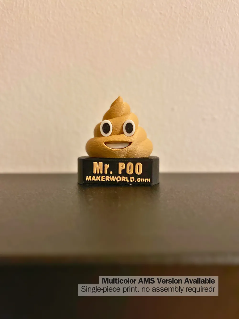 Poo Emoji Trophy - Happy Poop - Editable Nameplate Remixed by GHISA_DS ...