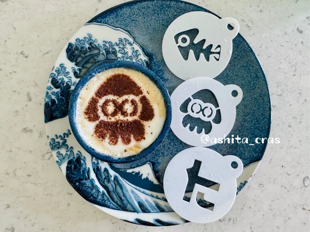 Latte Art Stencil - Splatoon - Quick Print by RavenTheCute MakerWorld ...