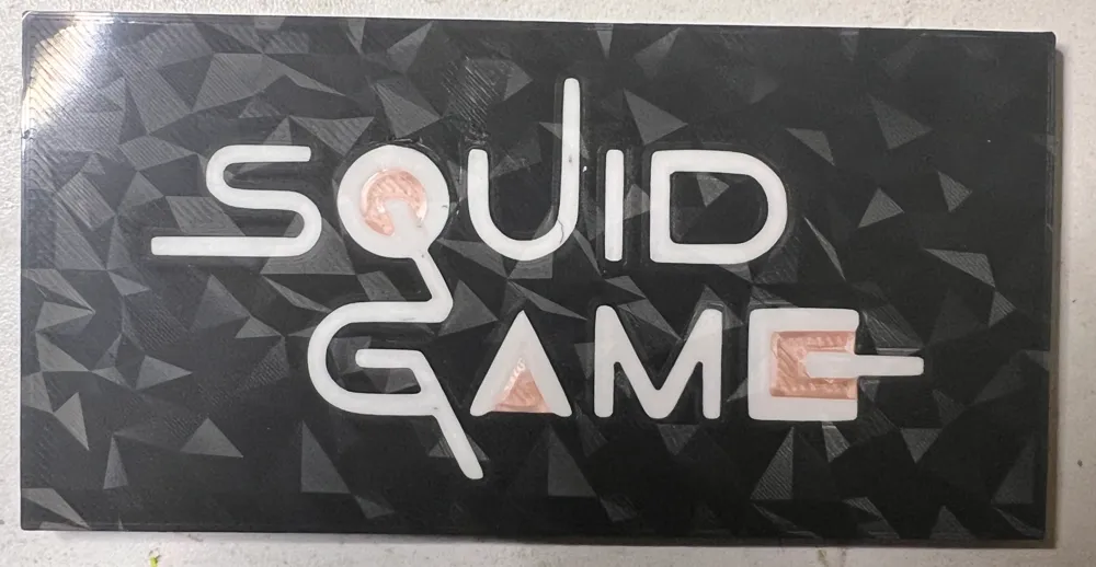 SQUID GAME LOGO by STEF3D - MakerWorld