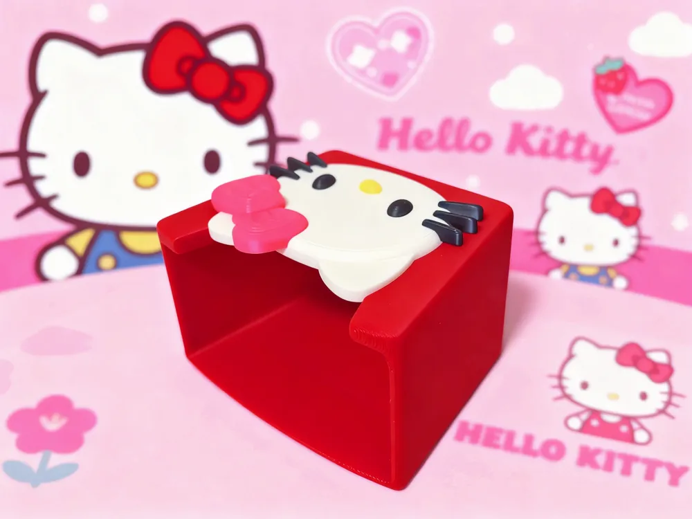 Hello Kitty Pen Holder & Tool Box by 一雕造物 MakerWorld: Download Free 3D ...