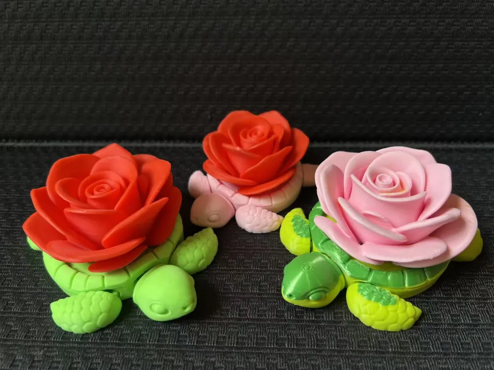 Articulated Fidget Rose Turtle - Free 3D Print Model - MakerWorld