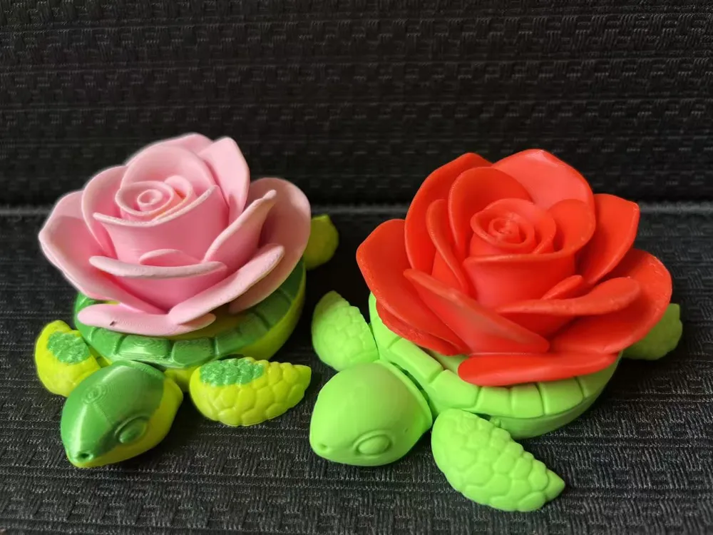 Articulated Fidget Rose Turtle - Free 3D Print Model - MakerWorld