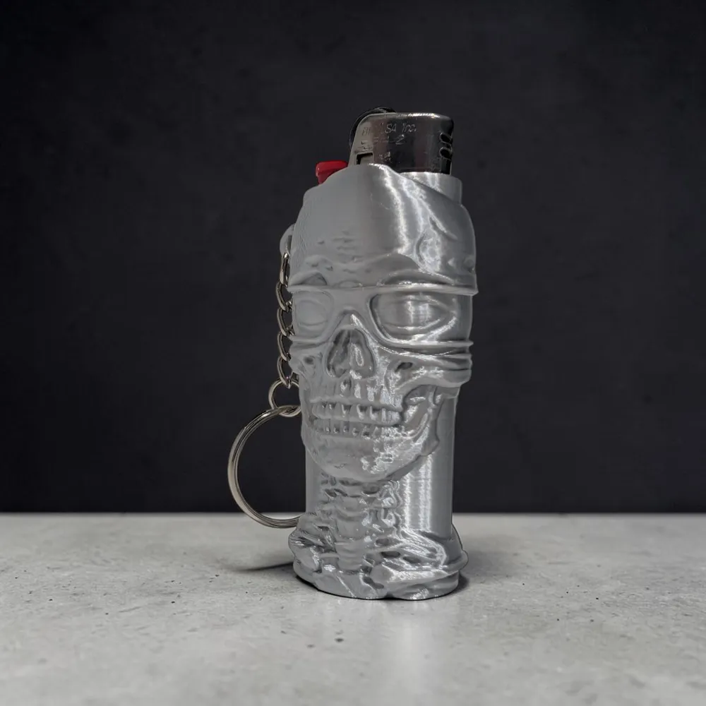 Cool Skull Bic Lighter Case - Free 3D Print Model - MakerWorld