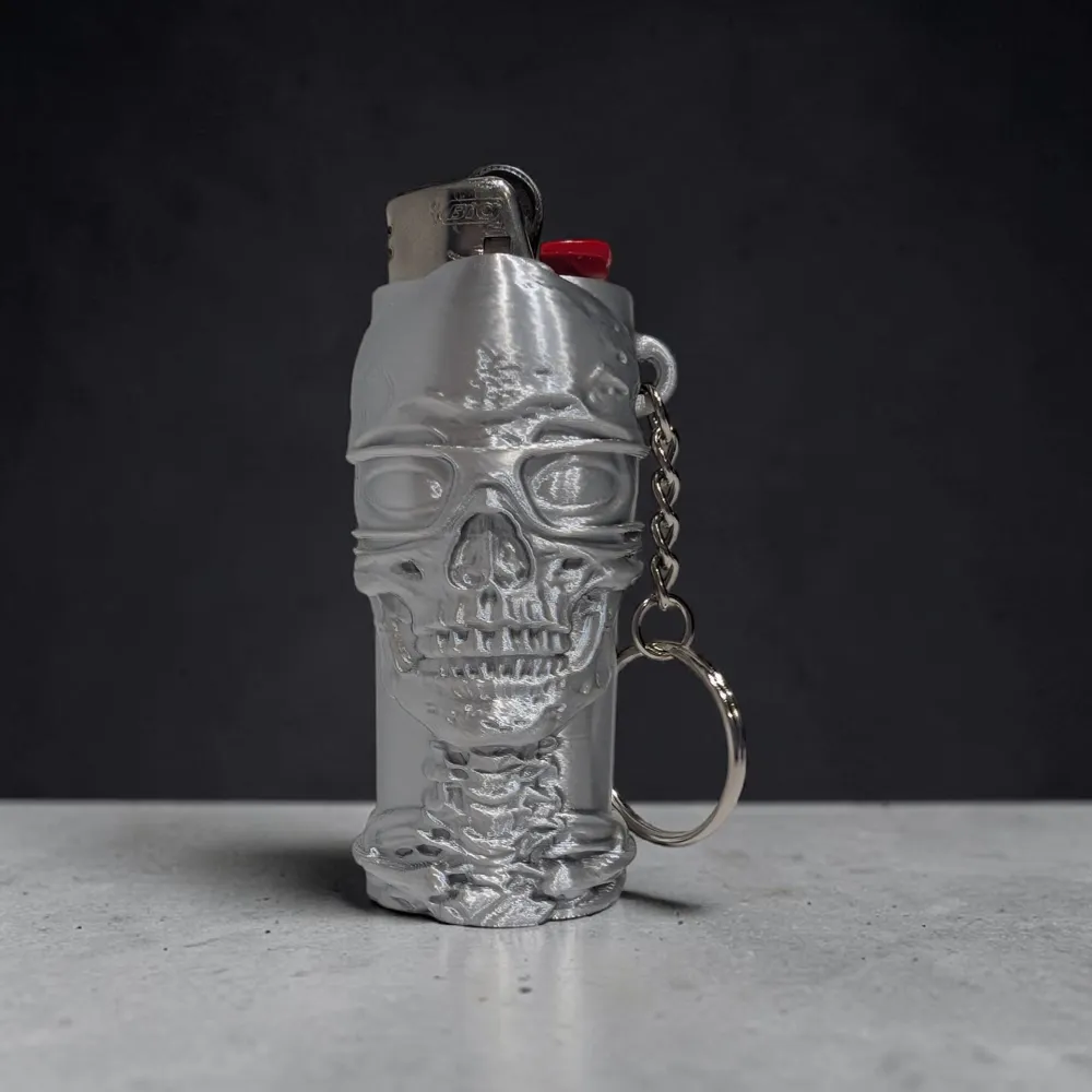Cool Skull Bic Lighter Case - Free 3D Print Model - MakerWorld