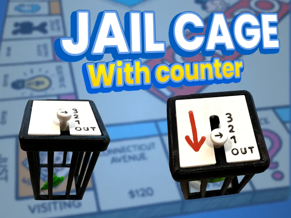 Monopoly jail compliant counter | No AMS necessary by Maciej Rosiak ...