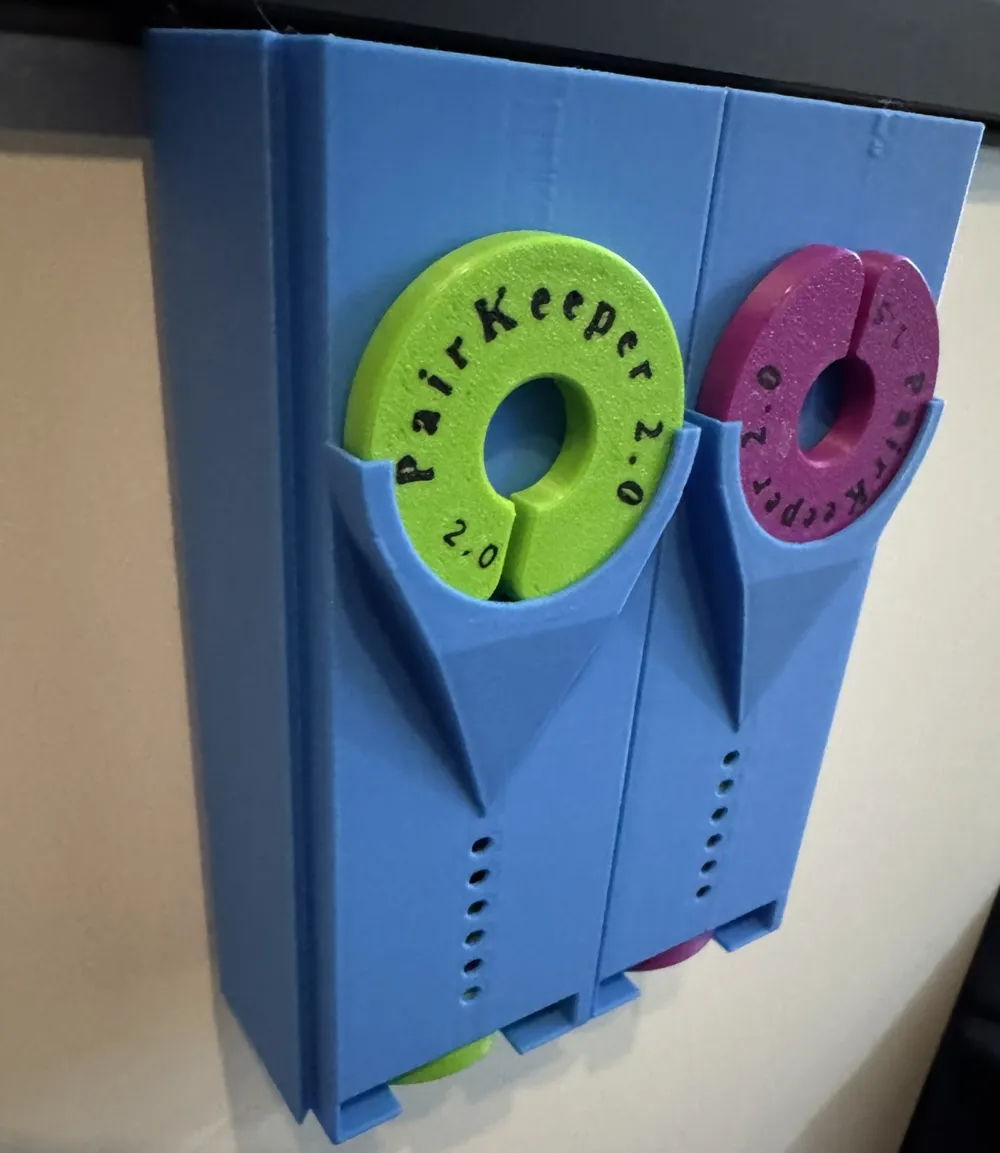 PairKeeper 2.0 Dispenser – tidy clips, tidy socks! - Free 3D Print ...