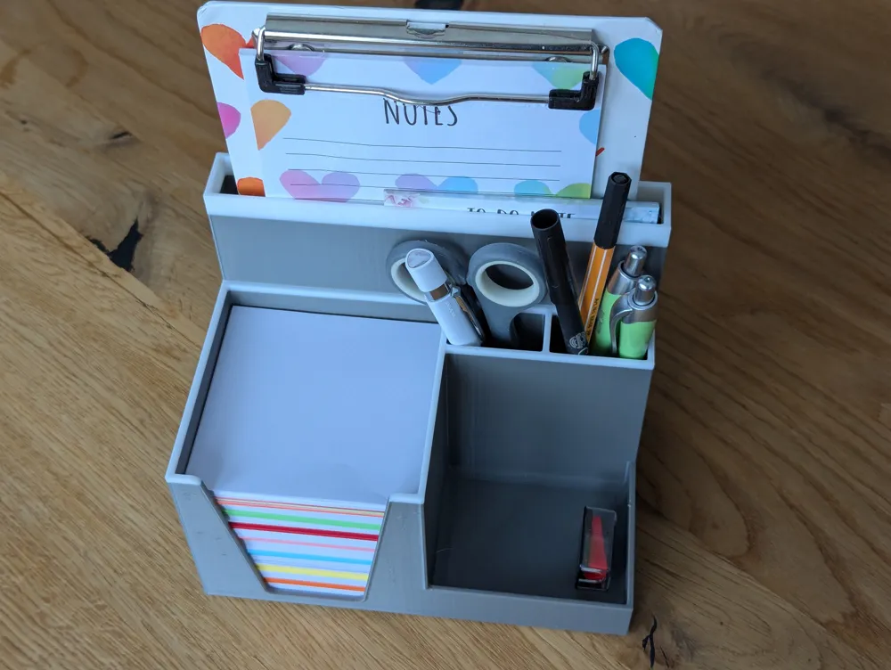 Modern Multi-Compartment Desk Organizer - Free 3D Print Model - MakerWorld