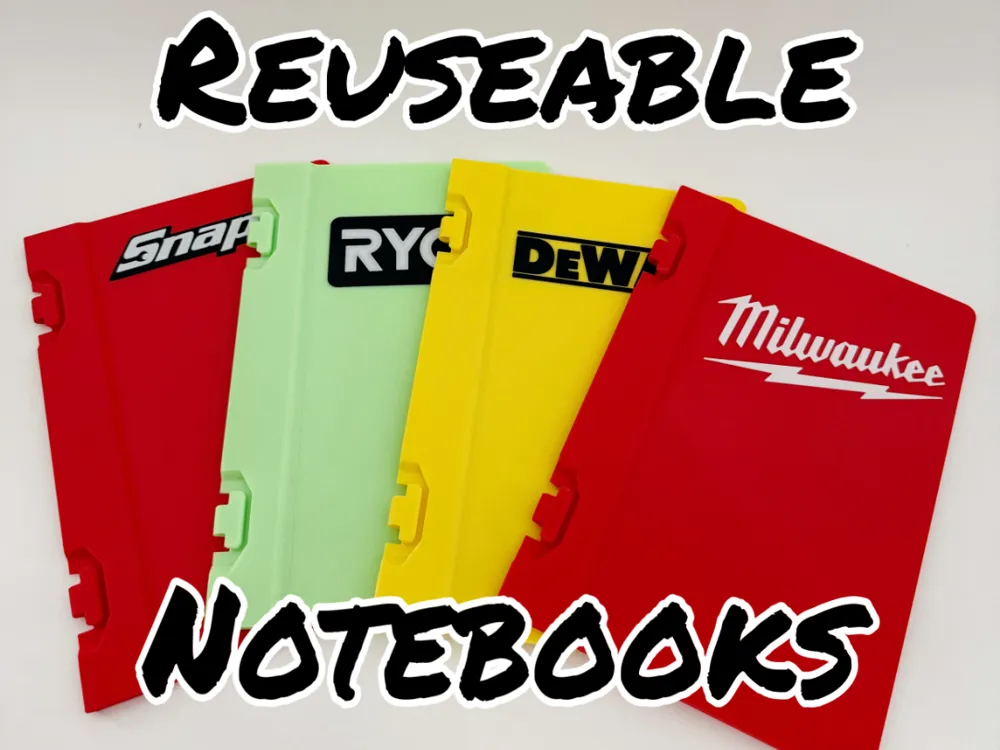 Tool Brand Reusable Notebooks by TSmitty3D MakerWorld: Download Free 3D Models