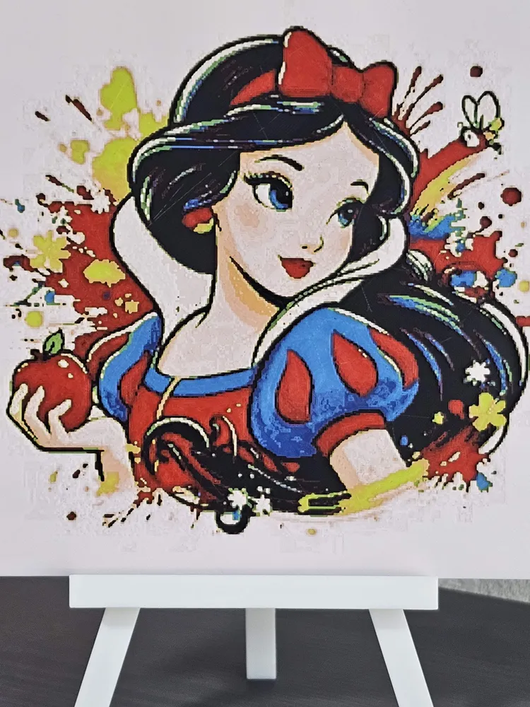 Princess Snow White - The HueForge - 7 Colors by Dj3d MakerWorld ...