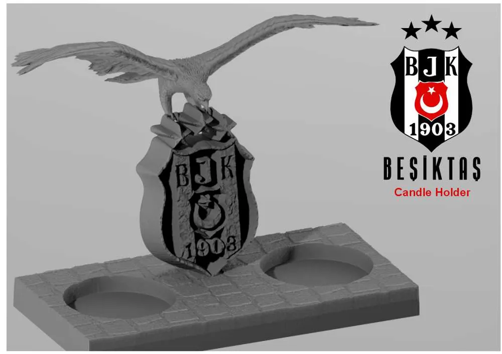BESIKTAS CANDLE by Orkun ONAT MakerWorld: Download Free 3D Models