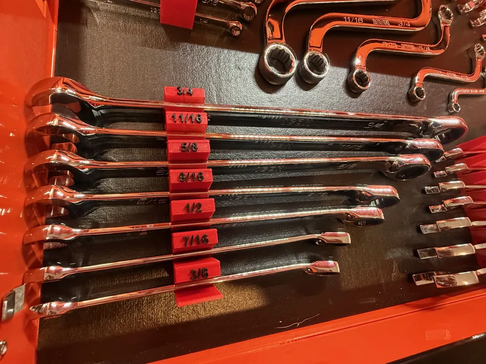 ICON Professional Ratcheting Wrench Organizers - Free 3D Print Model ...