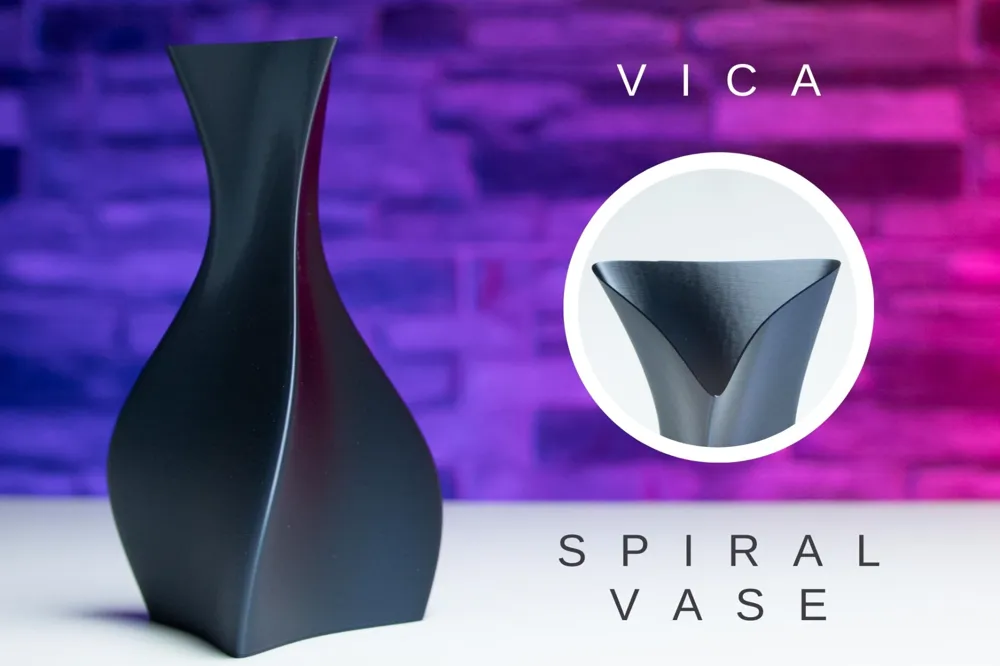 Spiral Vase VICA by 3DPTK - MakerWorld