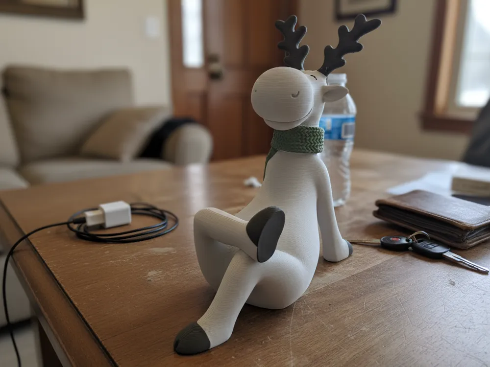 cute reindeer - small Christmas figure by Cubisten 3D MakerWorld ...