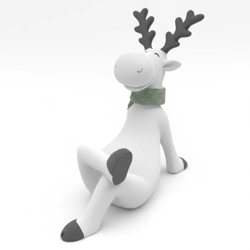 cute reindeer - small Christmas figure by Cubisten 3D MakerWorld ...