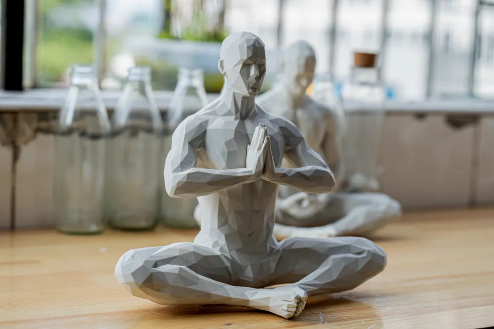 Meditating Man Series 002 by XXY2025 MakerWorld: Download Free 3D Models