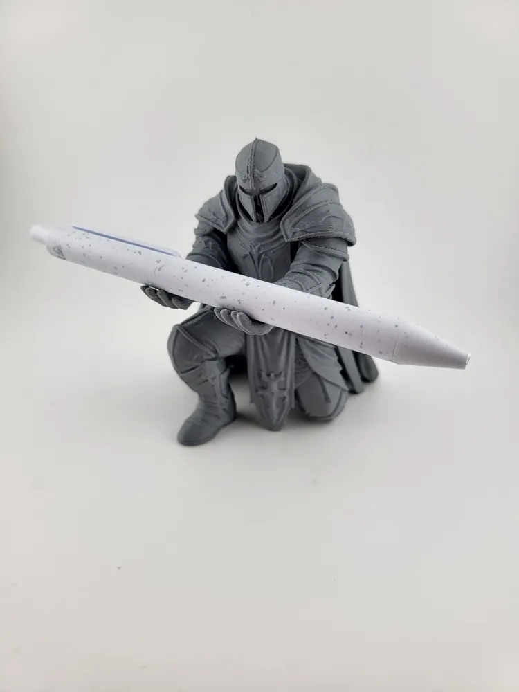 Medieval Knight Pen Holder Desk Organizer v2 - Free 3D Print Model ...