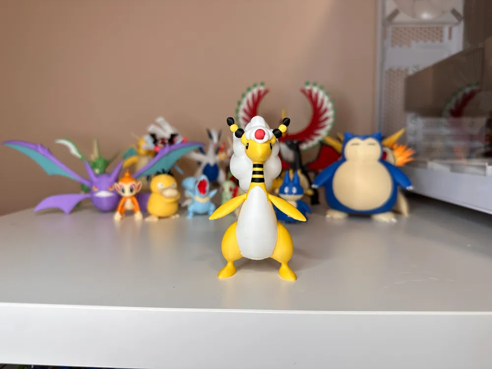 Mega Ampharos (Pokemon) Multiparts 90mm Tall by LCFigure MakerWorld ...