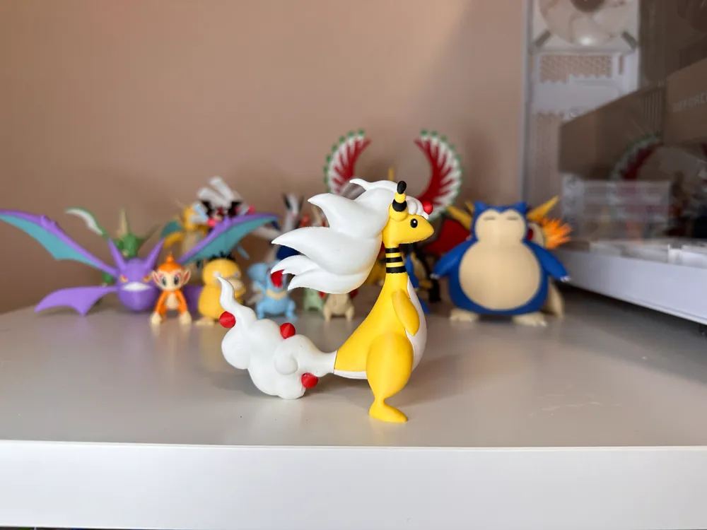 Mega Ampharos (Pokemon) Multiparts 90mm Tall by LCFigure MakerWorld ...
