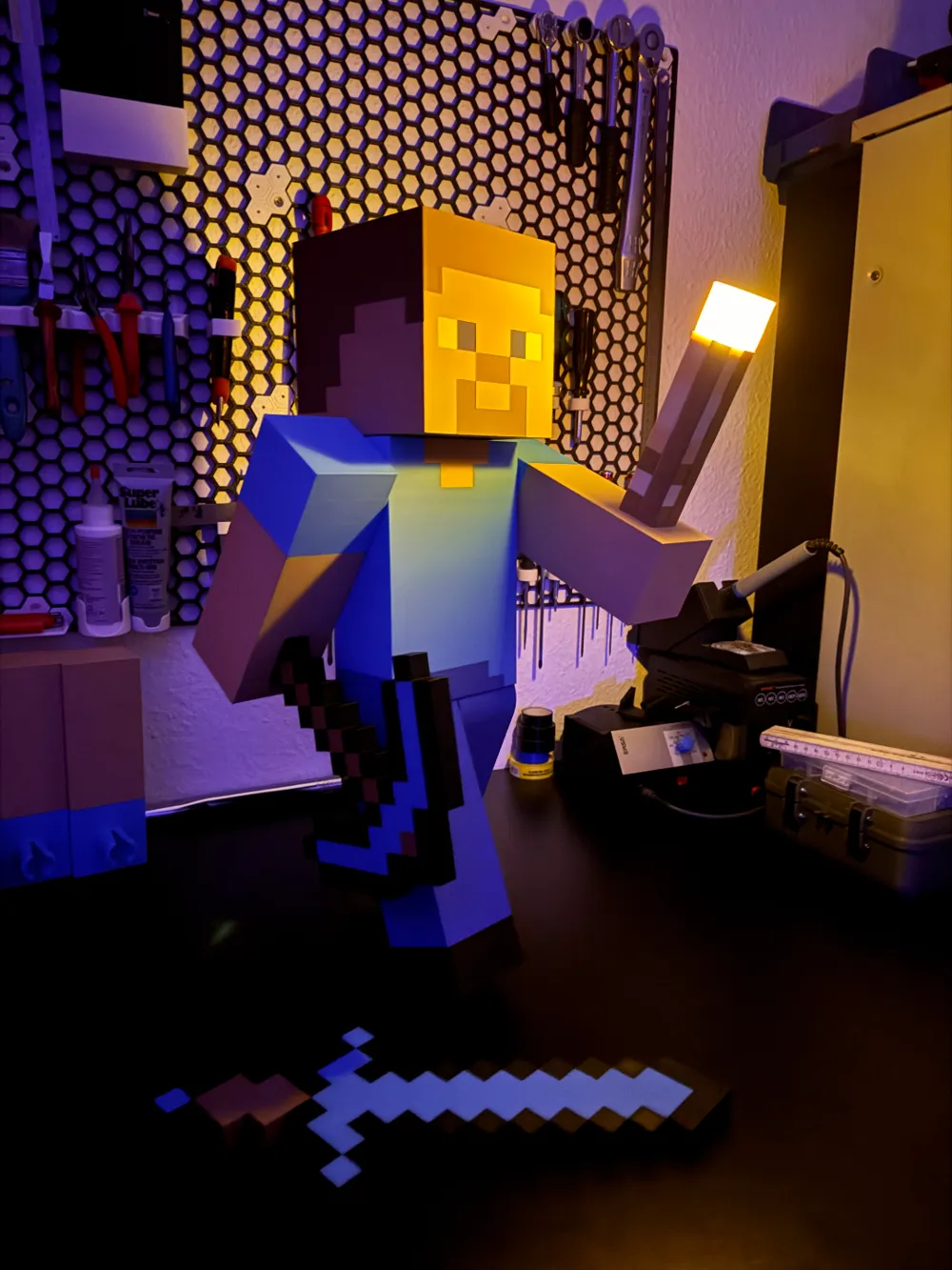 Large Minecraft Steve by Haix3D MakerWorld: Download Free 3D Models