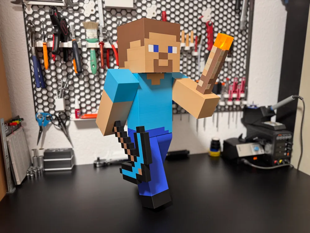 Gran Steve de Minecraft por Haix3D MakerWorld: Descarga Modelos 3D ...