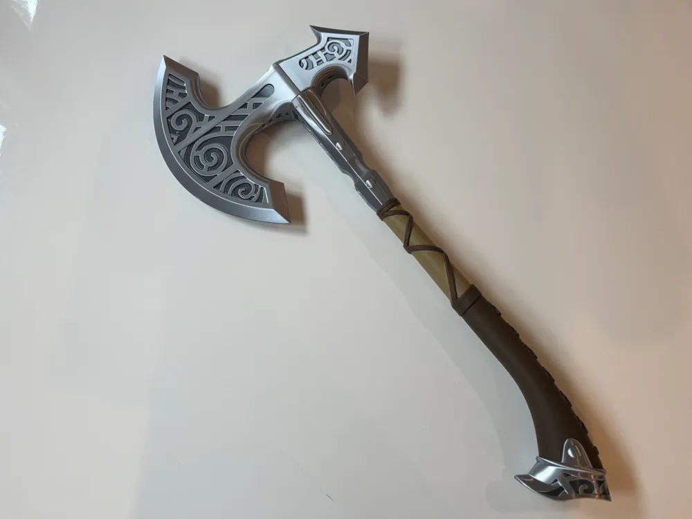 Skyrim Steel War Axe by JaykMakes MakerWorld: Download Free 3D Models
