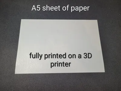 A5 sheet of paper by Hodowca pająków PL MakerWorld: Download Free 3D Models