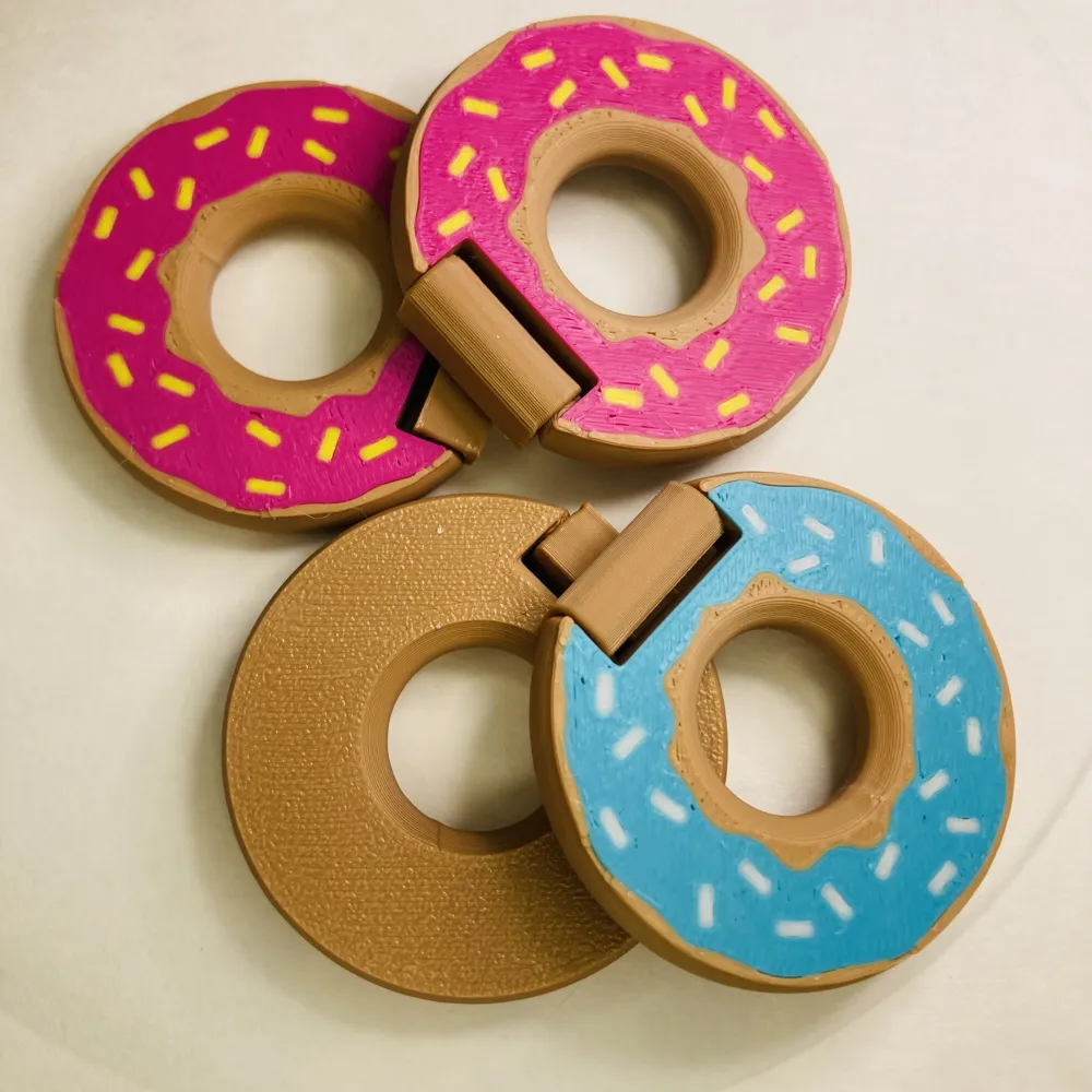Donut Flip and Slide Fidget, 45 min Print in Place by SpacedOut ...